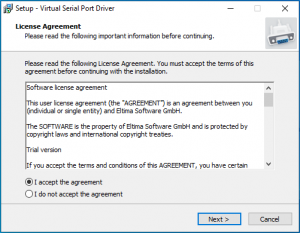 Virtual Serial Port Driver Installation | KB